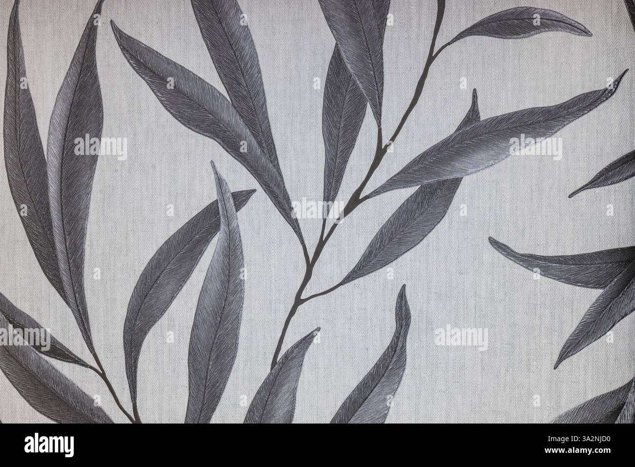 Minimalist botanical wallpaper with artistic leaf pattern Stock Photo ...