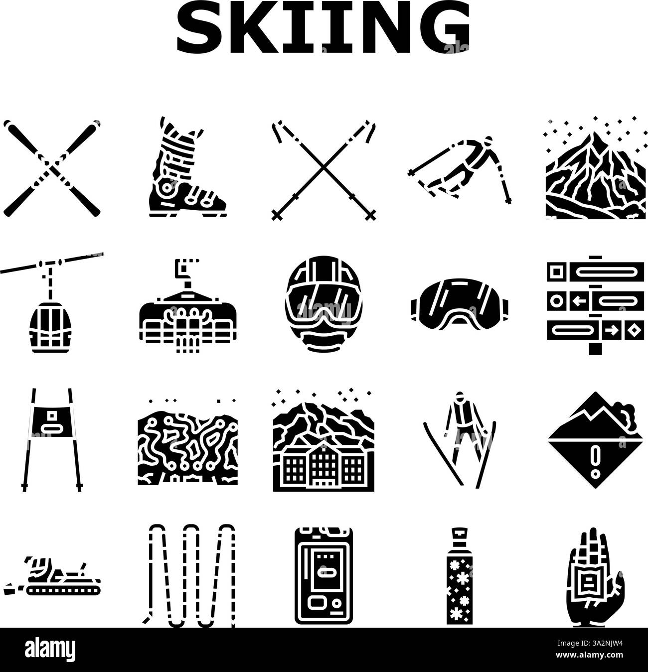 Moguls ski Stock Vector Images - Alamy