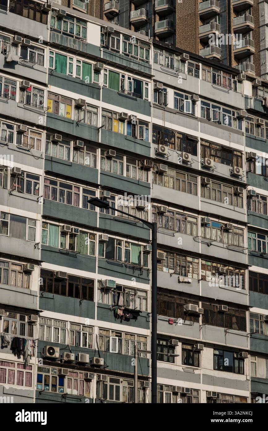 Hong Kong architecture and old buildings, China Stock Photo - Alamy
