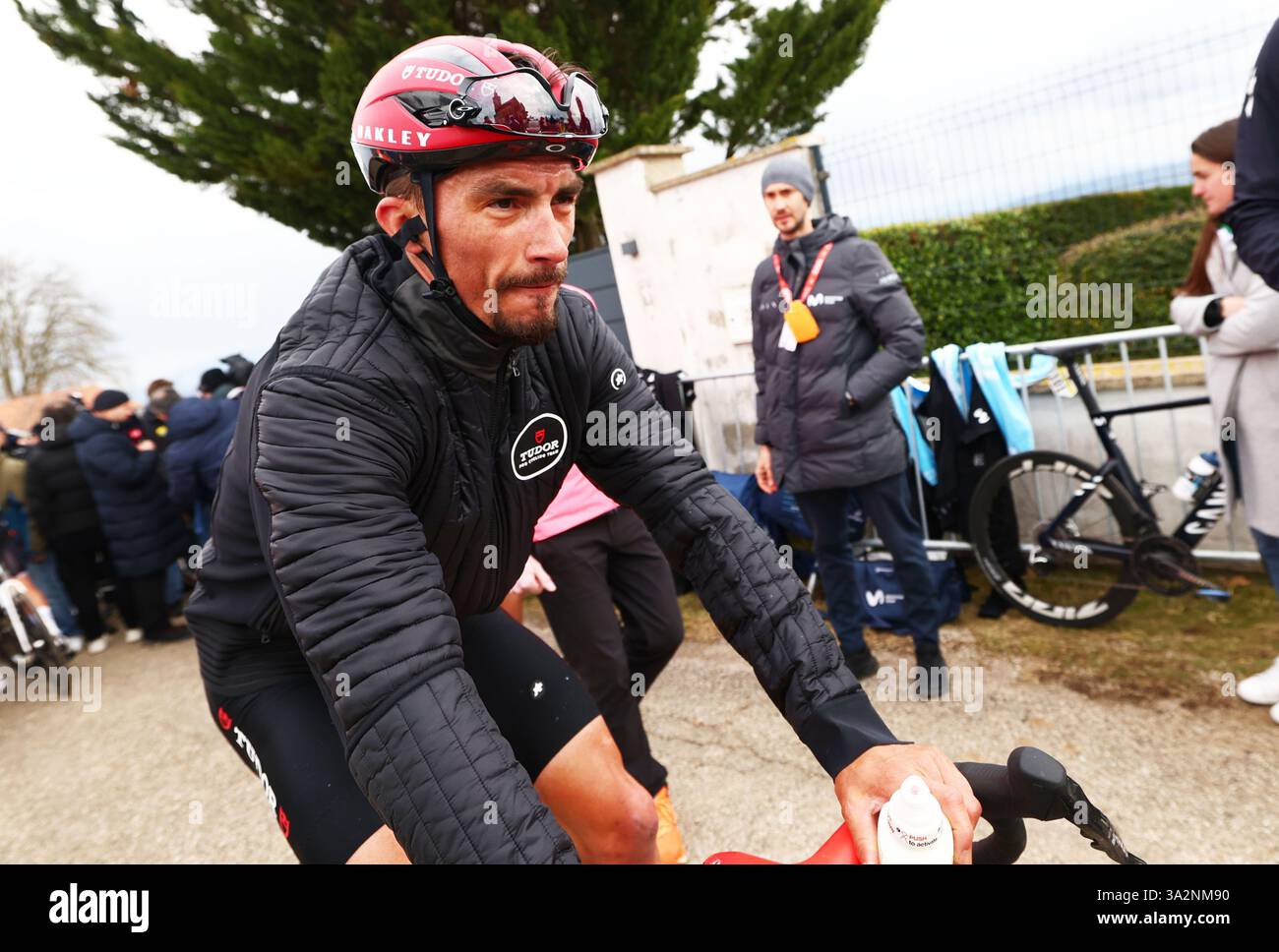 French Julian Alaphilippe of Tudor Pro Cycling Team pictured after ...