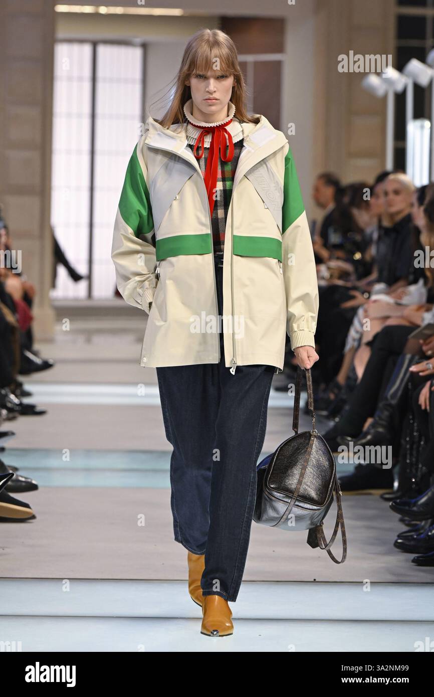 Model Jacqui Hooper walks on the runway during the Louis Vuitton Ready ...