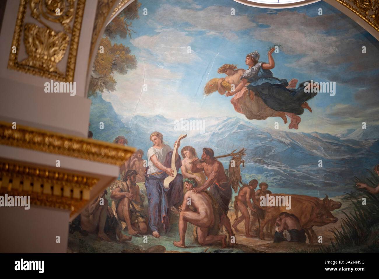 Paris, France. 13th Mar, 2025. After a year of restoration work, the ...