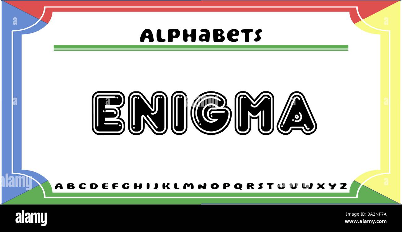 l project font, technical draw style alphabet. Geometrical typography ...