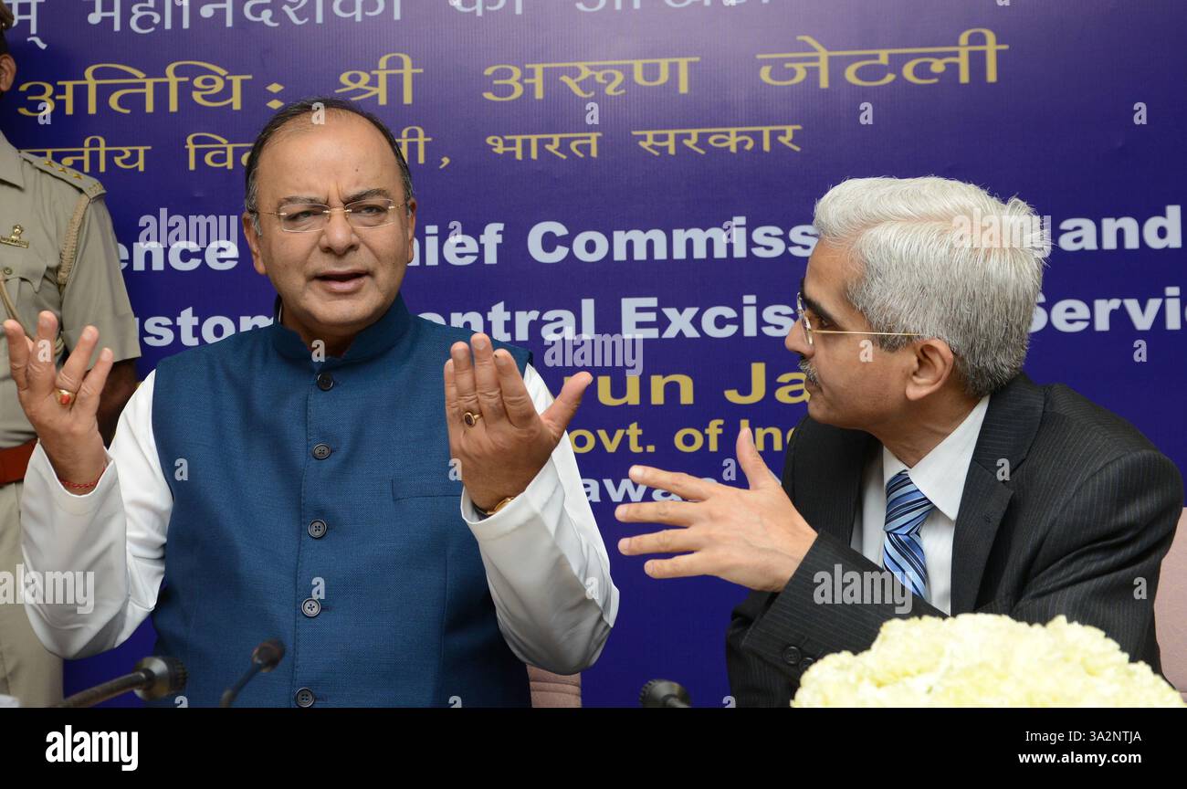 NEW DELHI, INDIA â€“ AUGUST 11: Finance Minister Arun Jaitley and ...