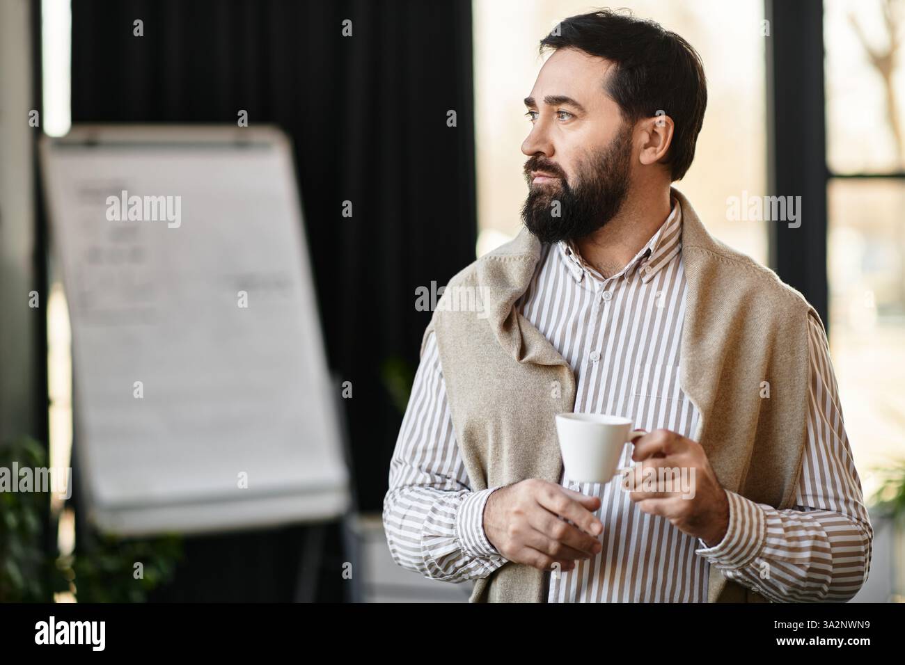 Distinguished looking man stands hi-res stock photography and images ...