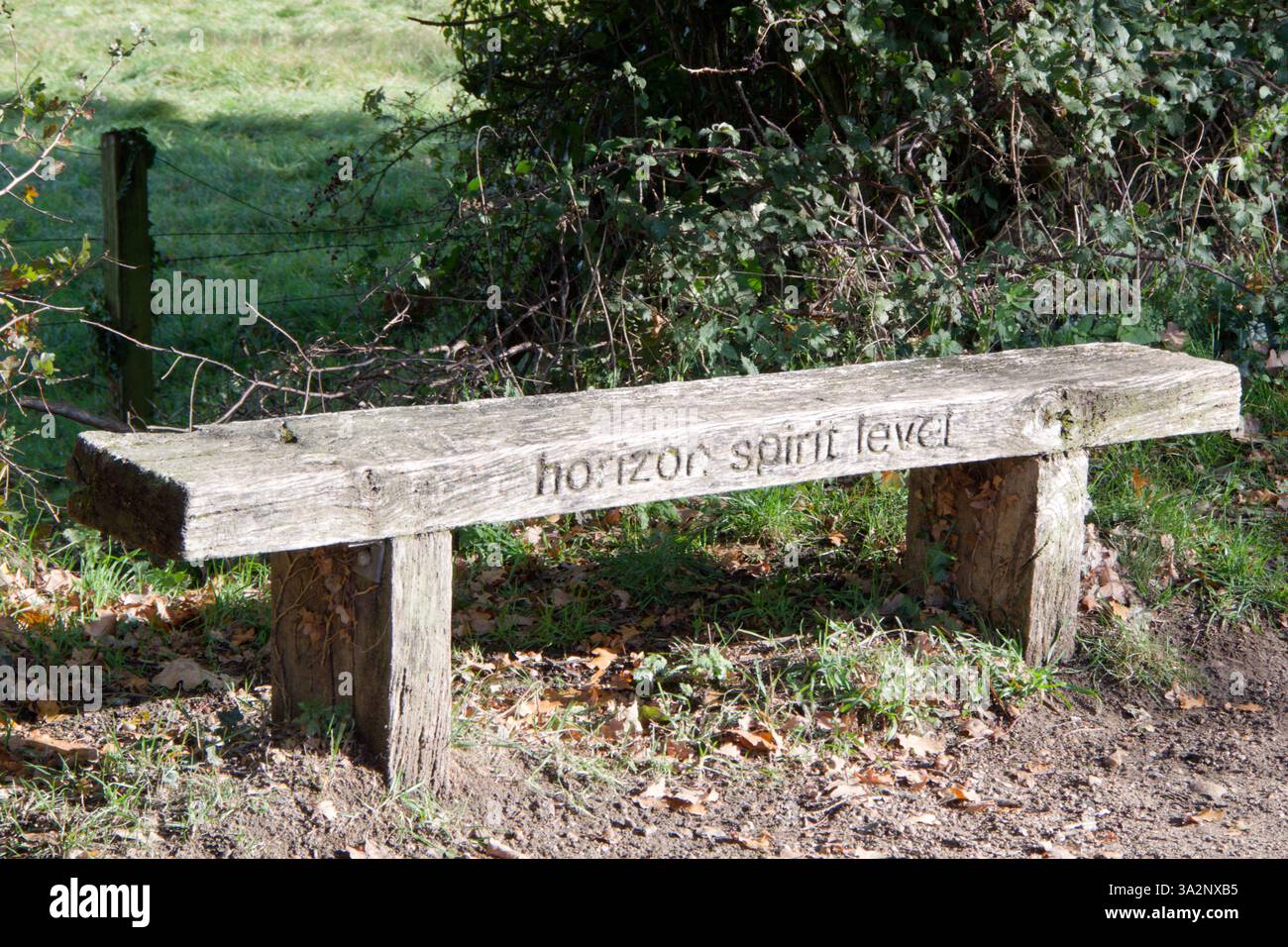 Bench beside Marriott's Way long-distance footpath / cycleway between ...