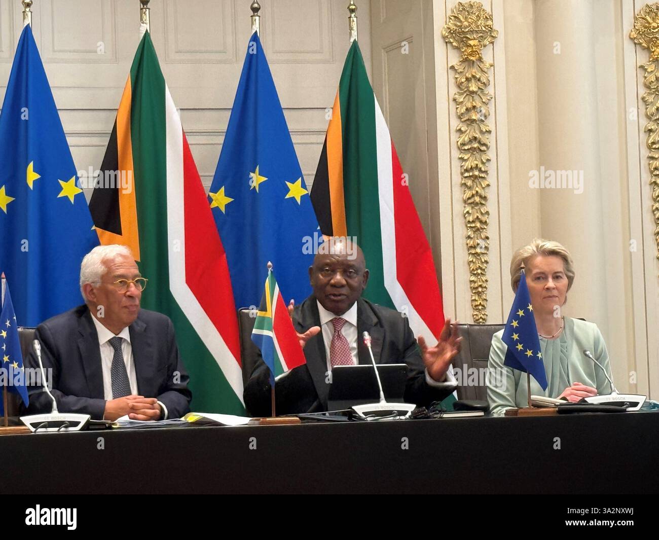 13 March 2025, South Africa, Kapstadt: EU Council President Antonio ...