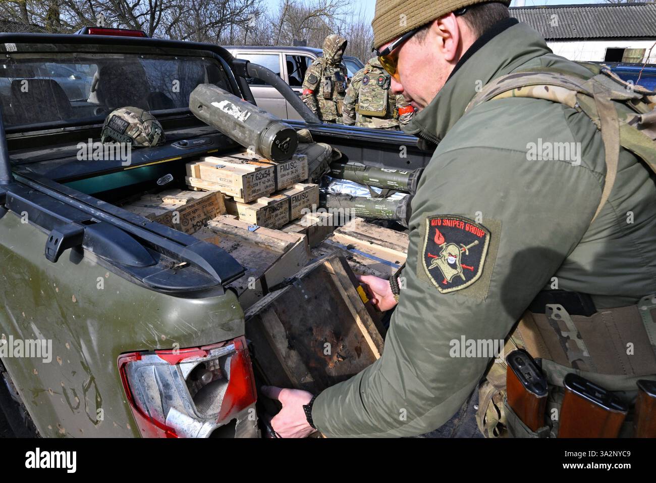 Russia. 13th Mar, 2025. Soldiers of the Aida group of the Akhmat ...