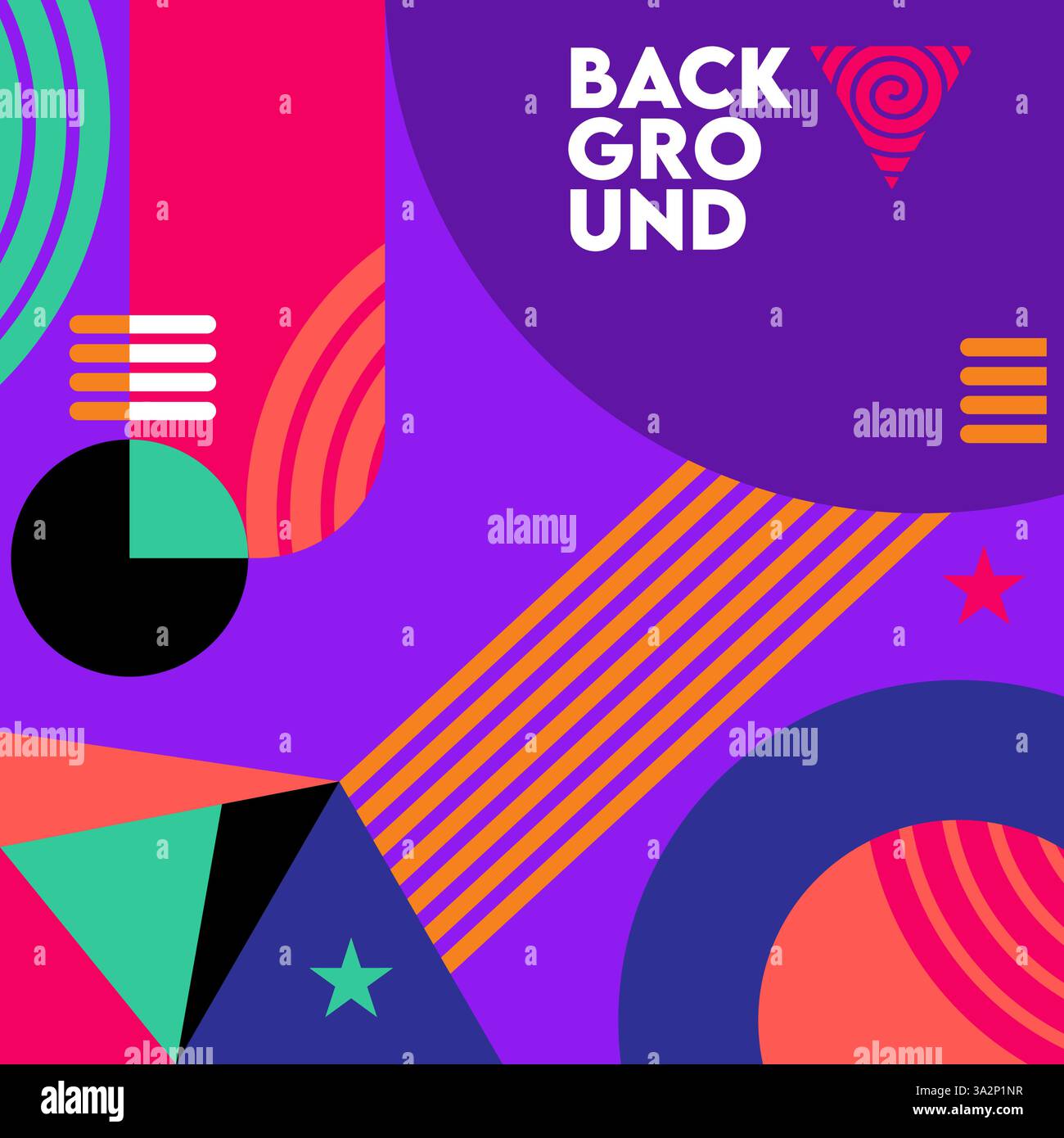 Trending seamless pattern geometric illustration, social media layout ...