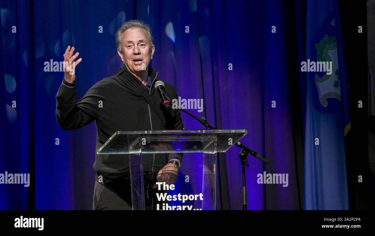 WESTPORT, CT, USA - MARCH 5, 2025: Gov. Ned Lamont at Connecticut First ...