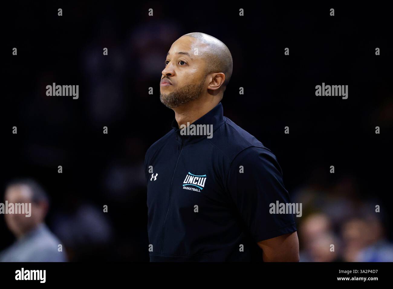UNC Wilmington head coach Takayo Siddle looks on during an NCAA college ...