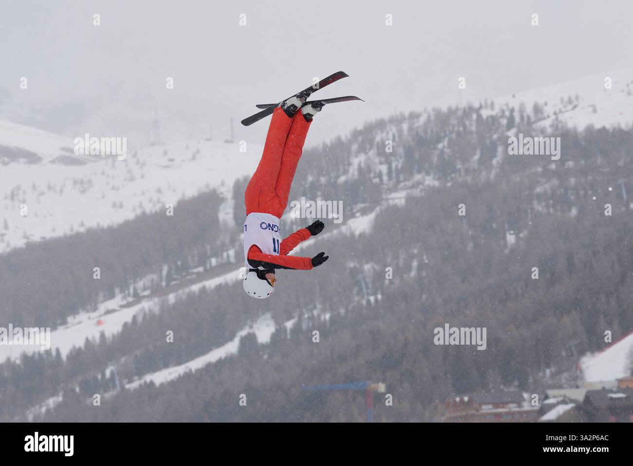 Switzerland's Pirmin Werner competes during the men's freestyle skiing ...