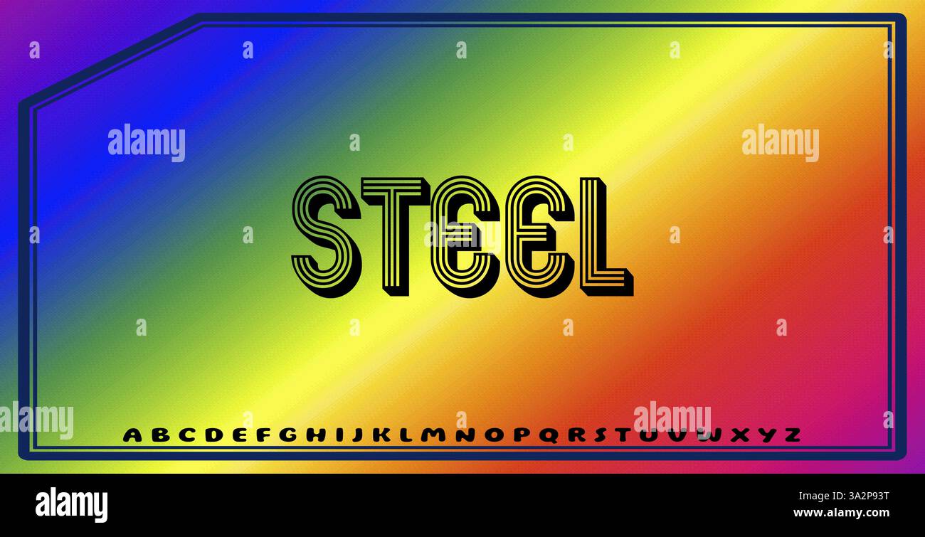 l project font, technical draw style alphabet. Geometrical typography ...