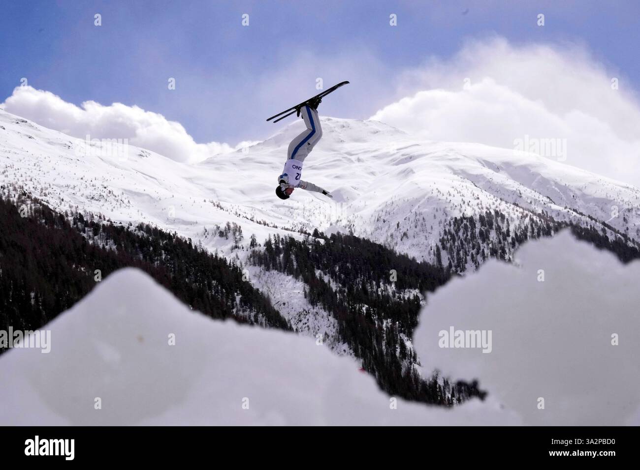 United States' Kaila Kuhn competes during the women's freestyle skiing ...