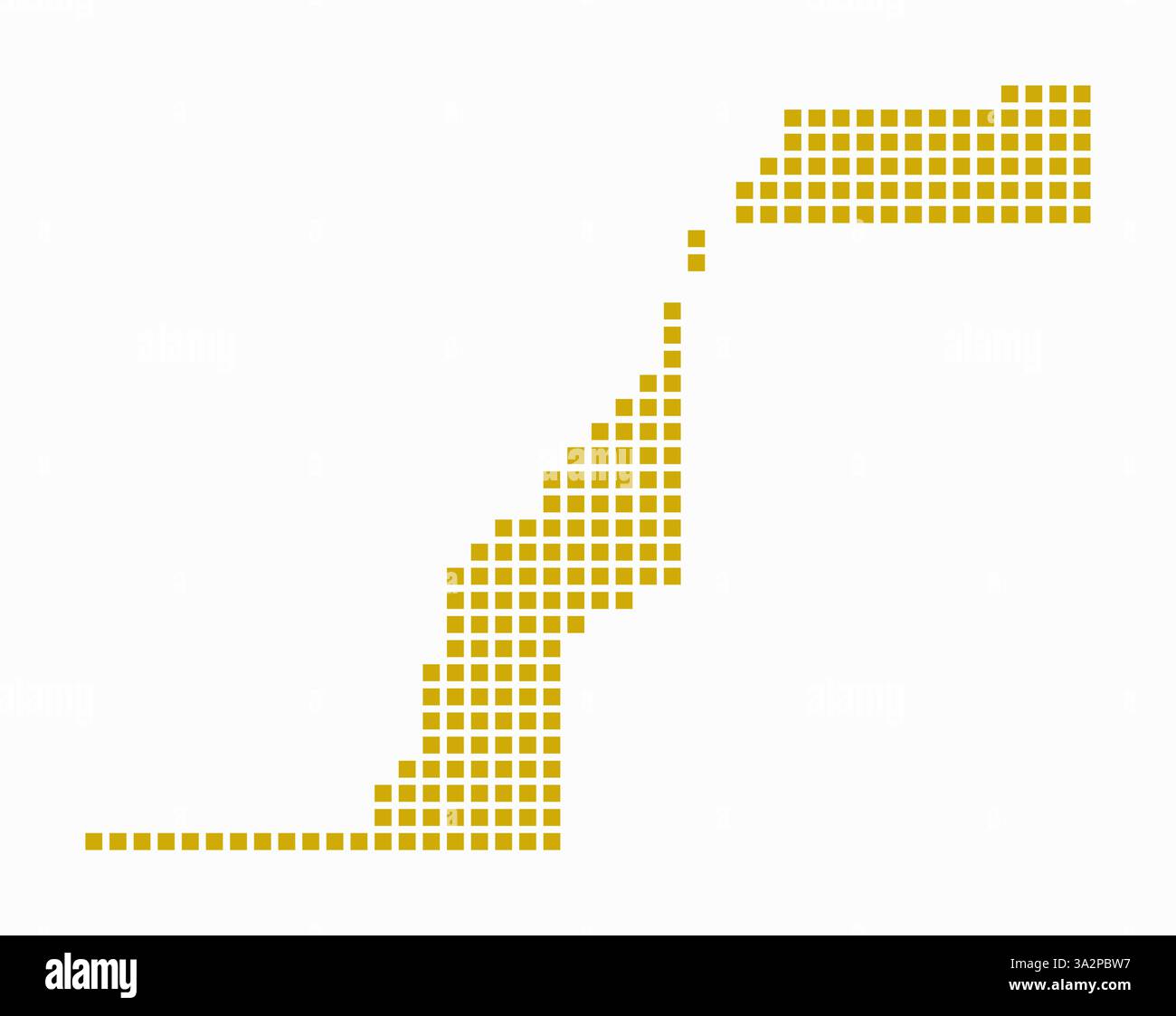 Western Sahara dotted map. Digital style map of the country on white ...