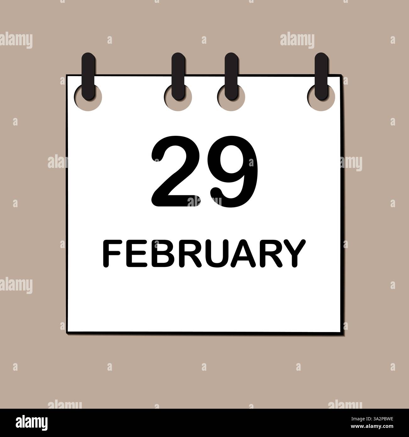 February 29 calendar time Stock Vector Images - Alamy