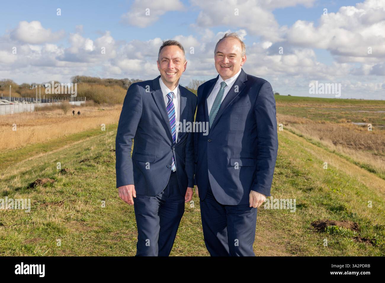 Hull, UK. 13 MAR, 2025. Leader of the Liberal Democrats, Ed Davey, and ...