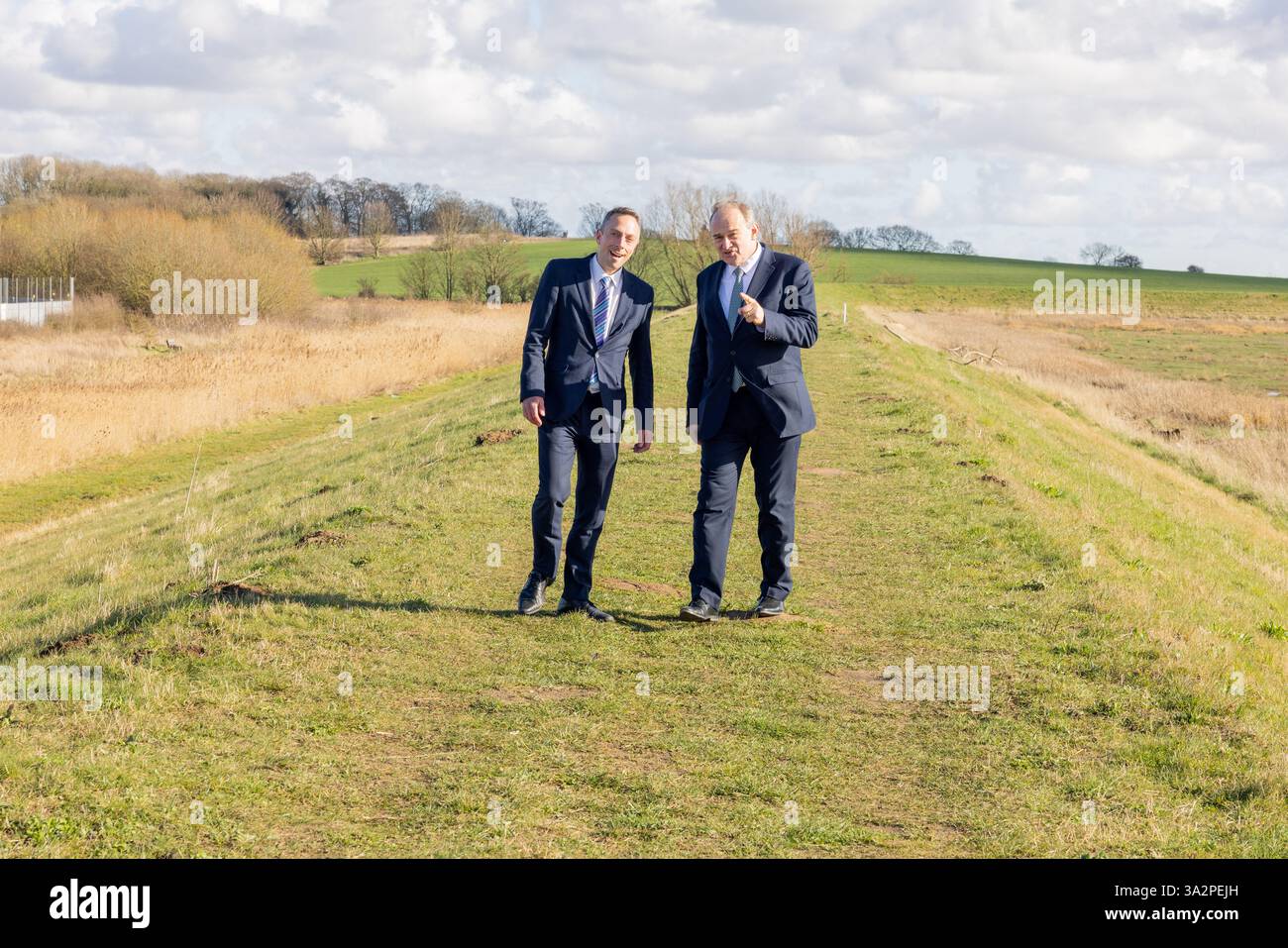 Hull, UK. 13 MAR, 2025. Leader of the Liberal Democrats, Ed Davey, and ...