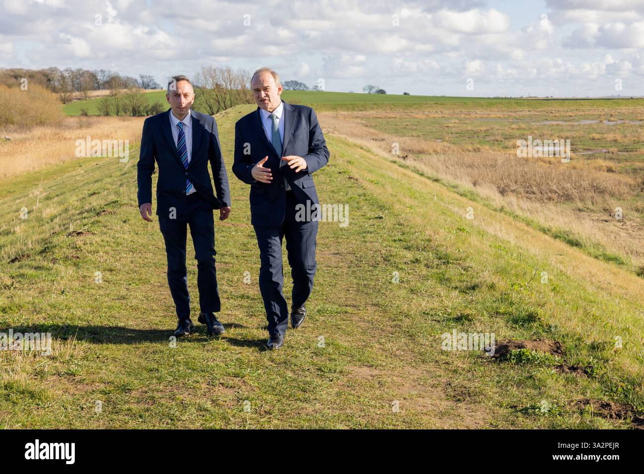 Hull, UK. 13 MAR, 2025. Leader of the Liberal Democrats, Ed Davey, and ...