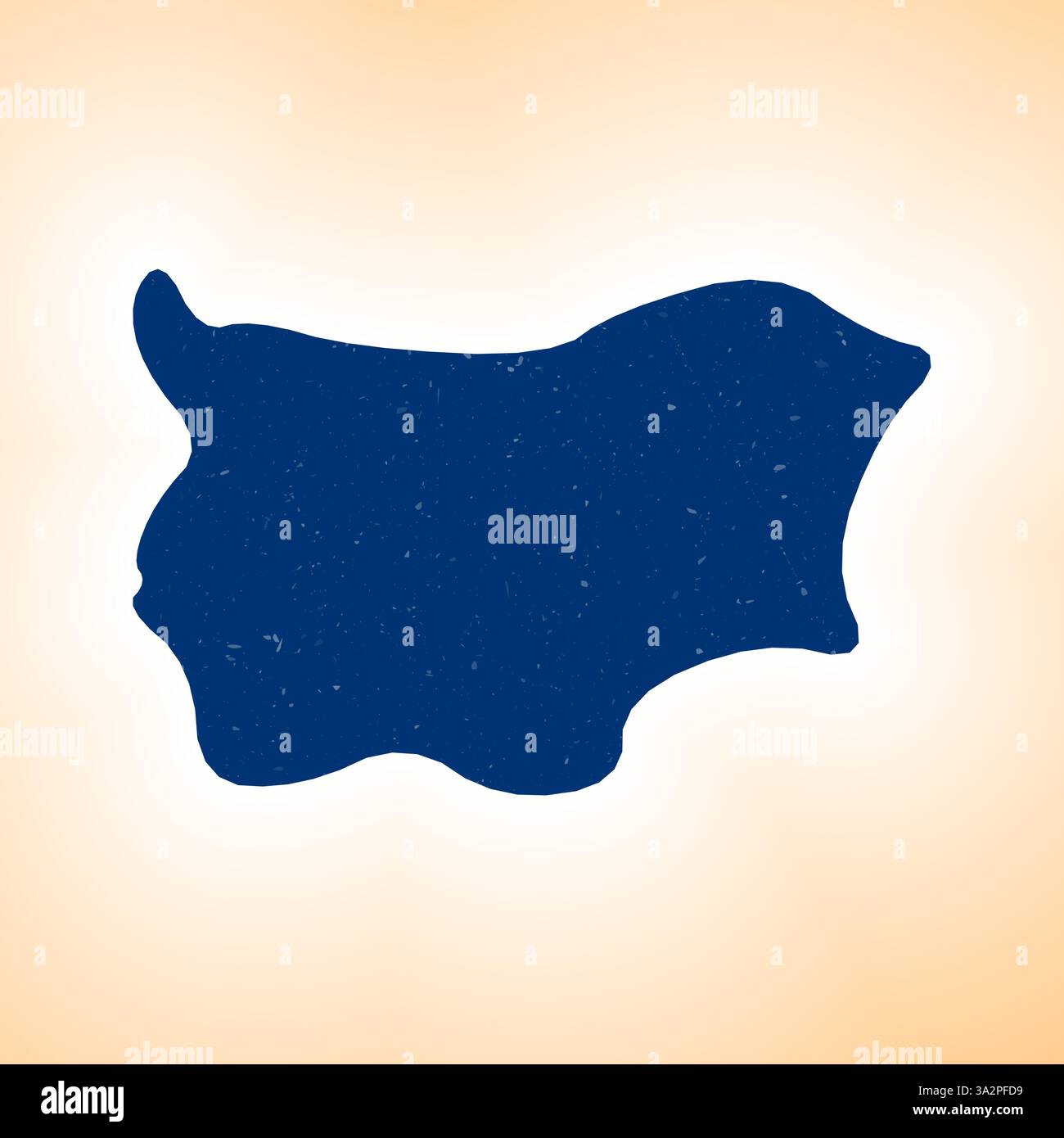 Bulgaria shape on gradient background. Country map with scratch texture ...