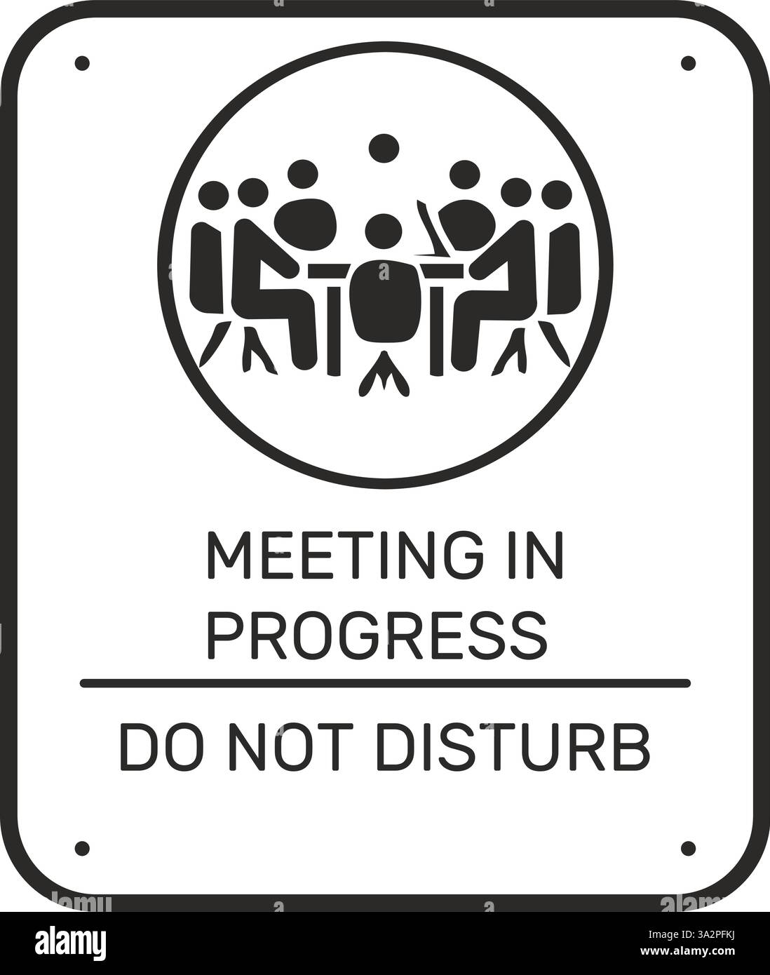 meeting in progress icon pictogram Stock Vector Image & Art - Alamy