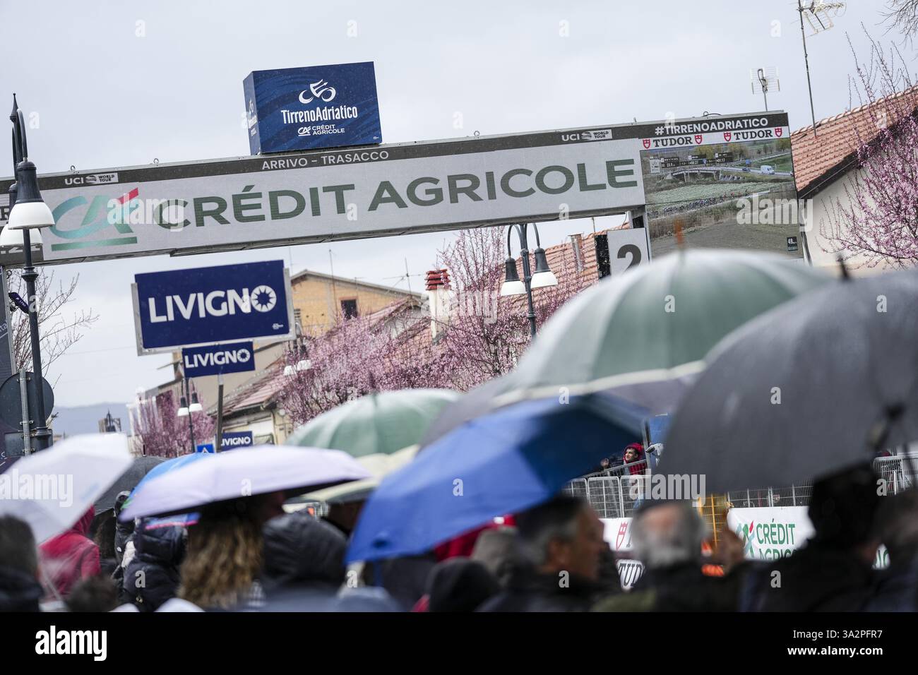 during to the 60th Tirreno-Adriatico 2025, Stage 4 a 190km stage from ...