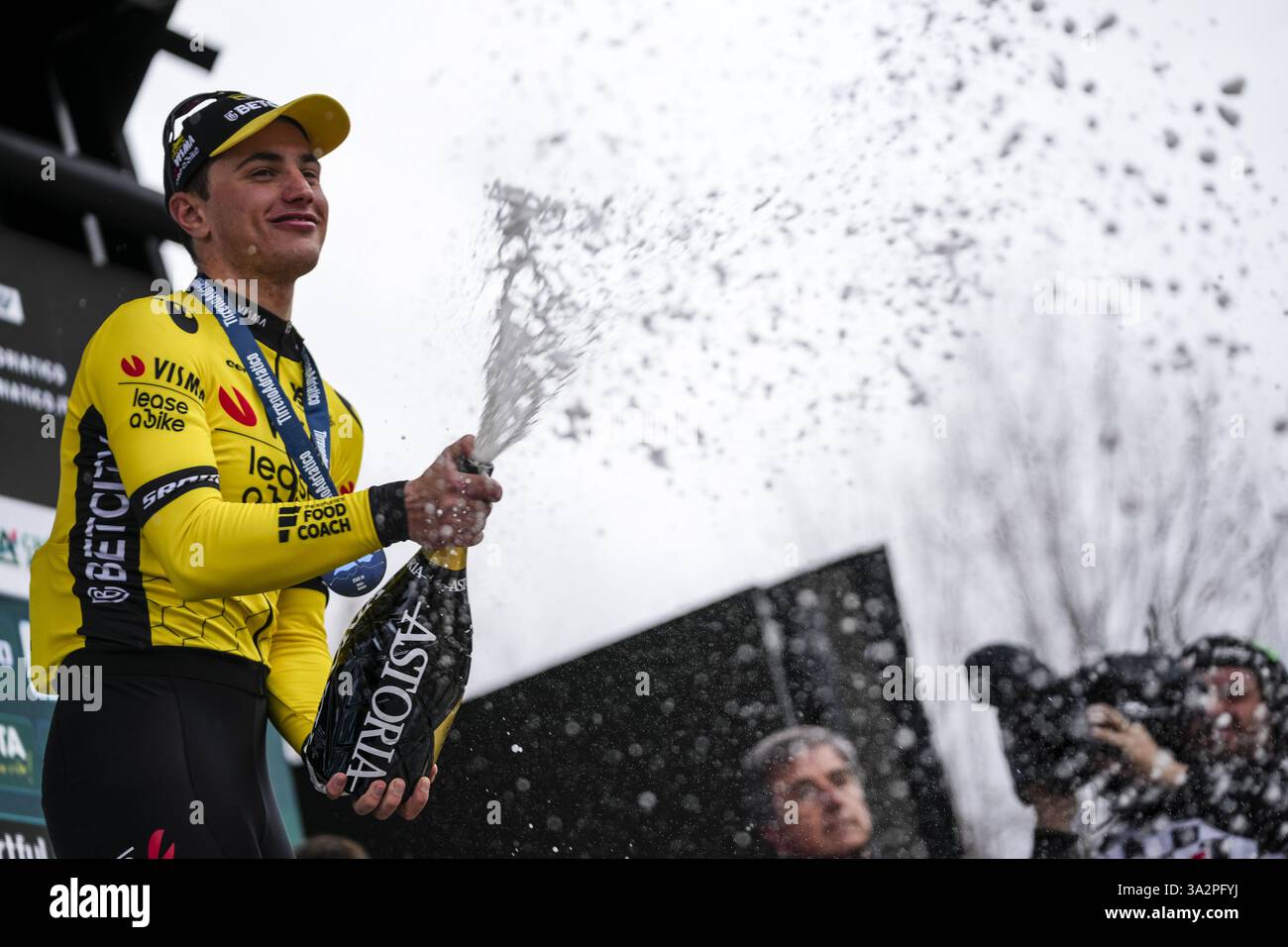 during to the 60th Tirreno-Adriatico 2025, Stage 4 a 190km stage from ...