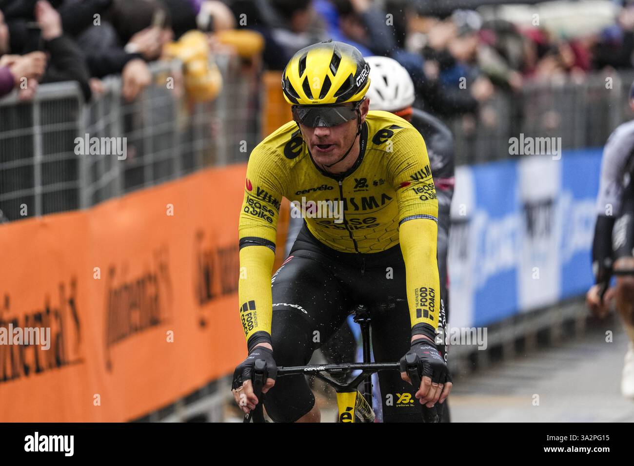 during to the 60th Tirreno-Adriatico 2025, Stage 4 a 190km stage from ...