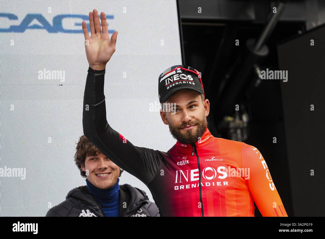 during to the 60th Tirreno-Adriatico 2025, Stage 4 a 190km stage from ...