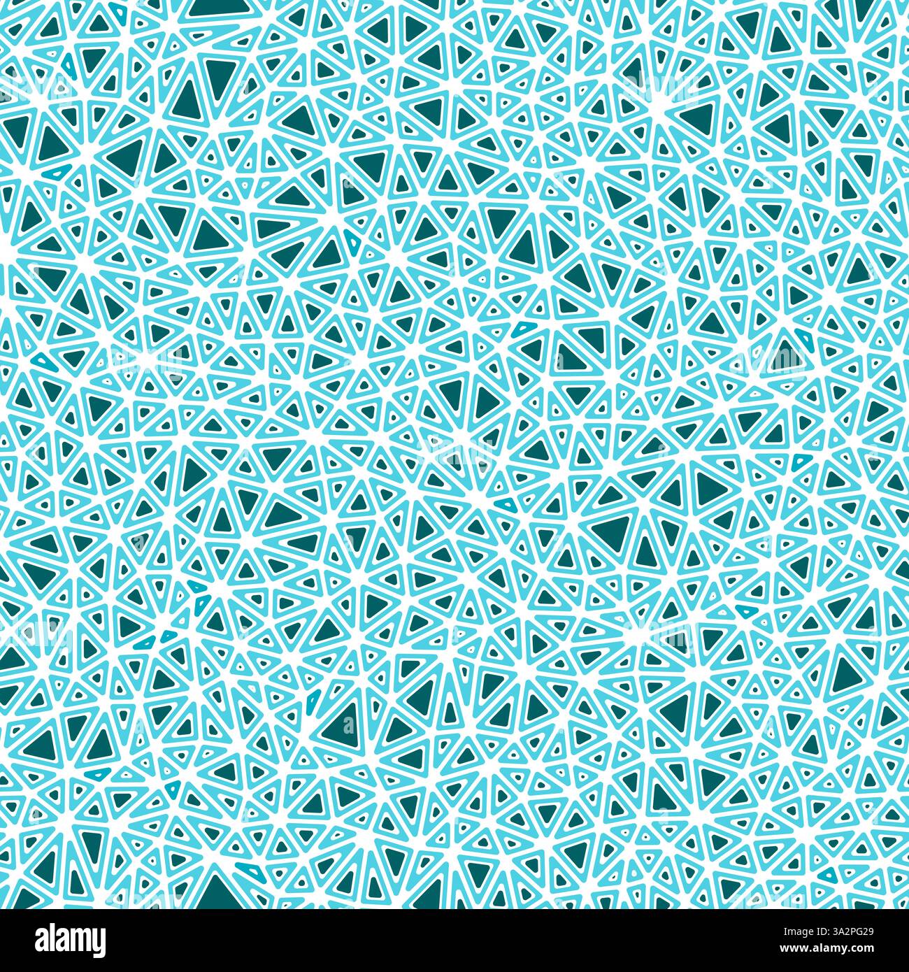 Abstract mosaic background. Rounded solid shapes in frames. Small triangles size. Single color ...