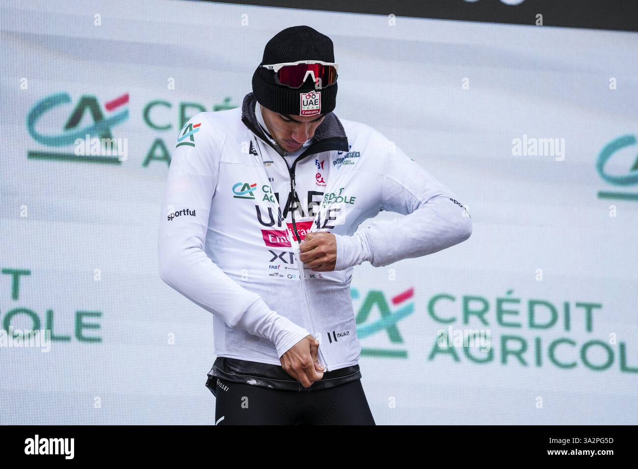 during to the 60th Tirreno-Adriatico 2025, Stage 4 a 190km stage from ...