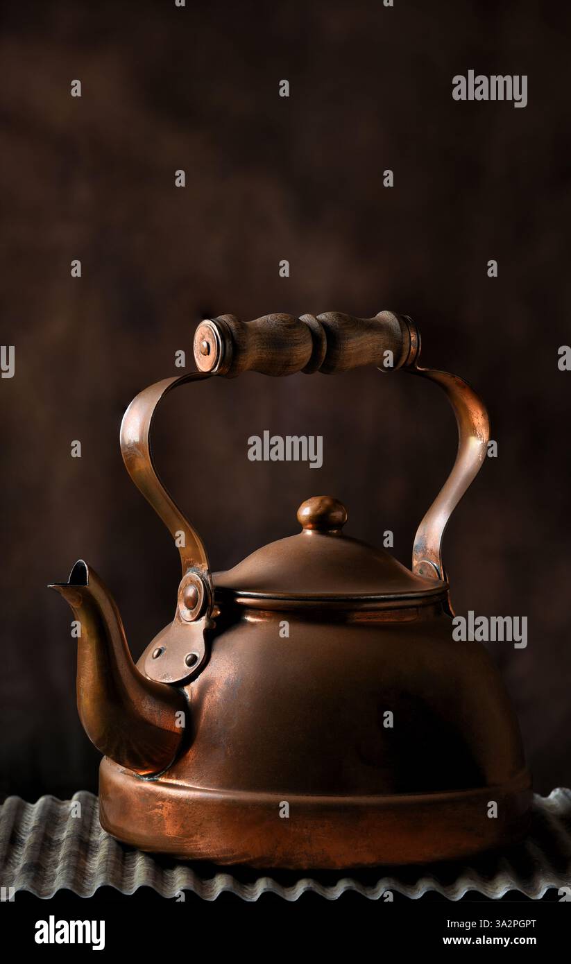 Copper Tea Pot Still Life Stock Photo - Alamy