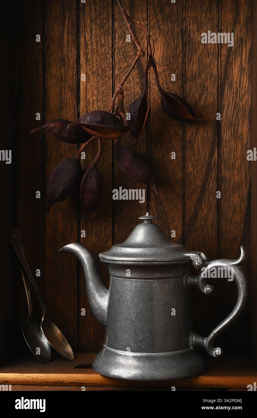 Still life old kettle hi-res stock photography and images - Alamy