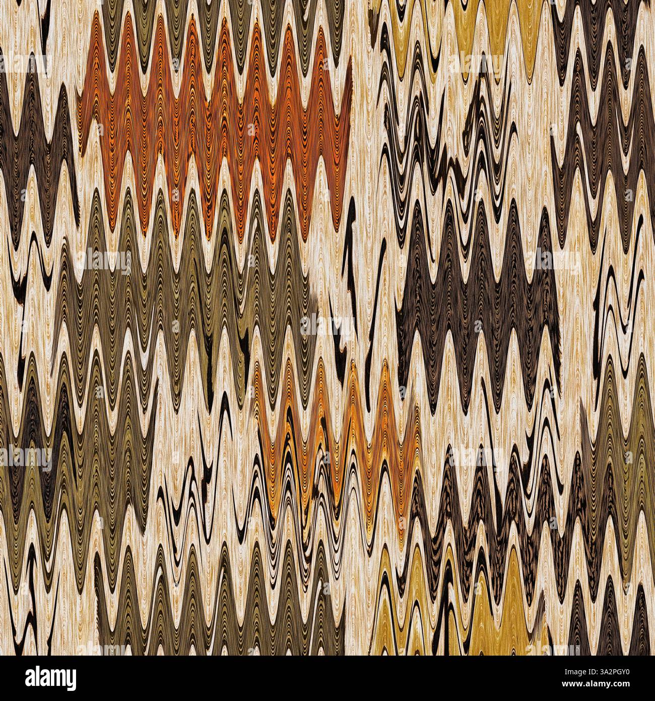 Fall colour wavy marble effect seamless pattern background. Drip style ...