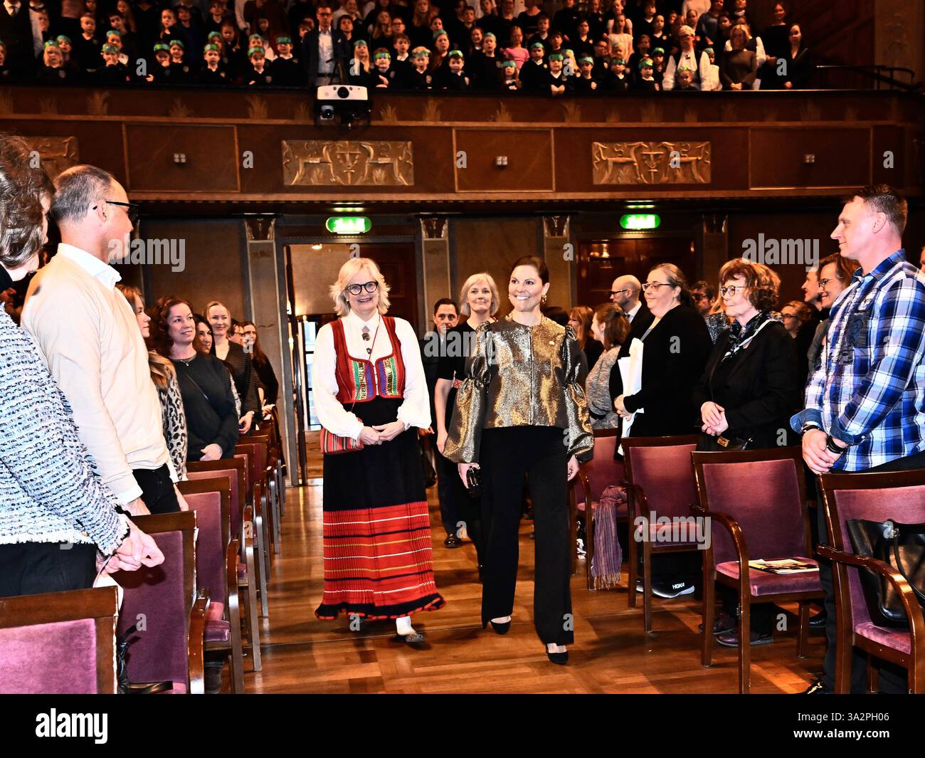 Stockholm, Sweden. 13th Mar, 2025. Crown Princess Victoria and ...