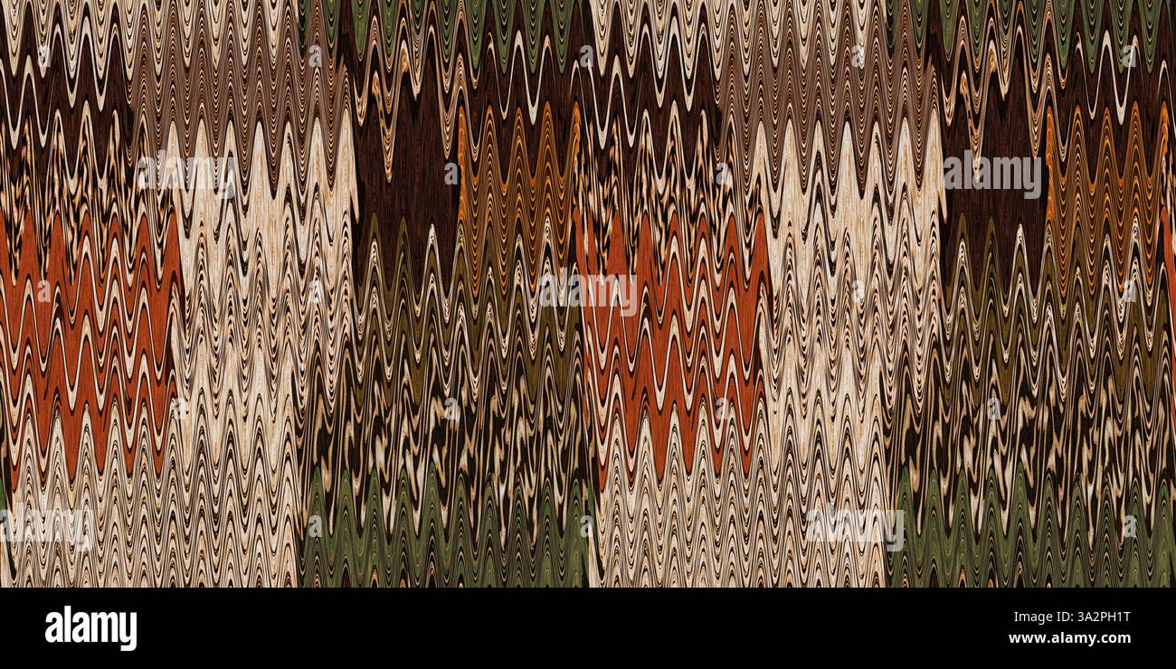 Fall colour wavy marble effect seamless border pattern background. Drip ...