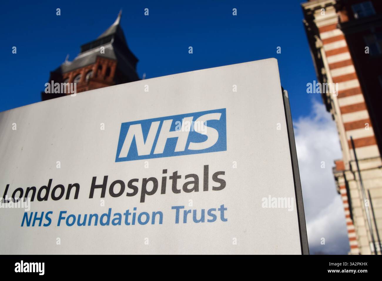 March 13, 2025, London, England, UK: An NHS (National Health Service ...