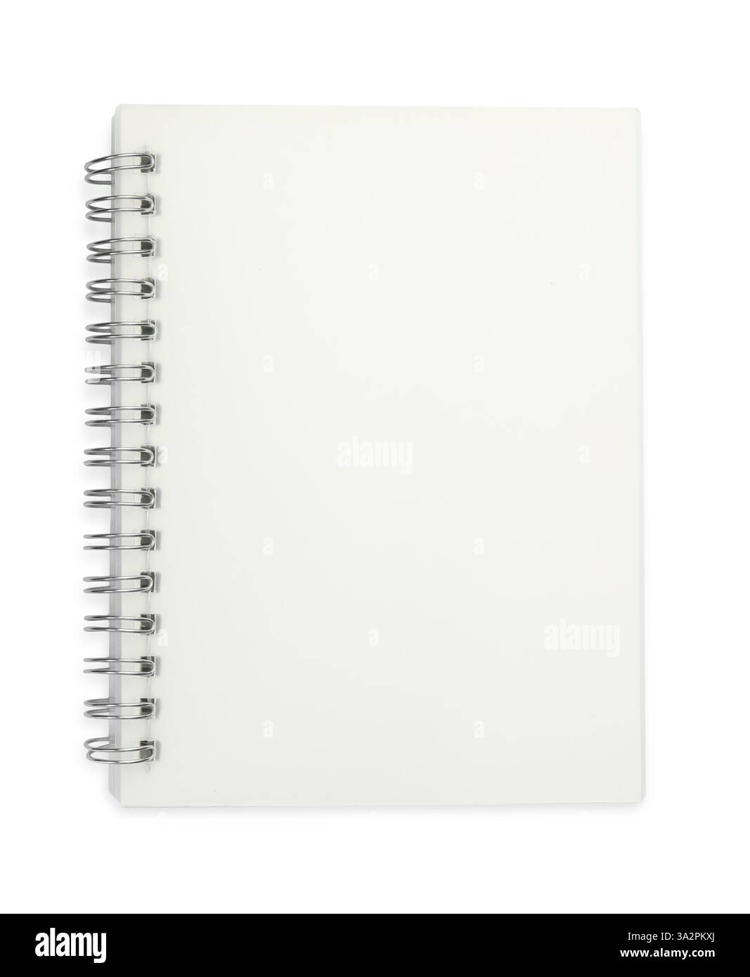 One notepad isolated on white, top view. Space for text Stock Photo - Alamy