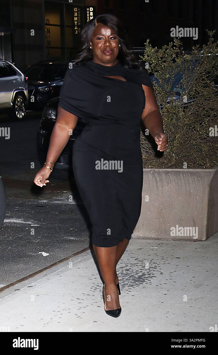 New York, NY, USA. 12th Mar, 2025. Uzo Aduba seen at Watch What Happens Live with Andy Cohen on ...