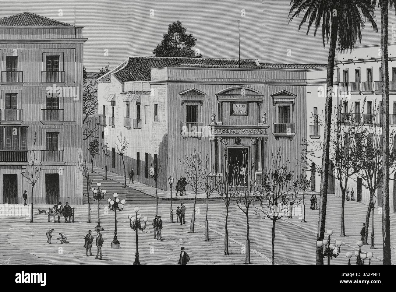 Jerez de la Frontera, Andalusia, Spain. Exterior view of the former ...
