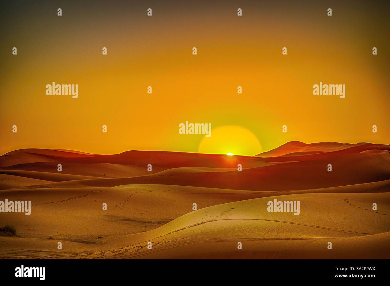 Sahara Desert sand dunes background. Popular travel destination, Erg ...