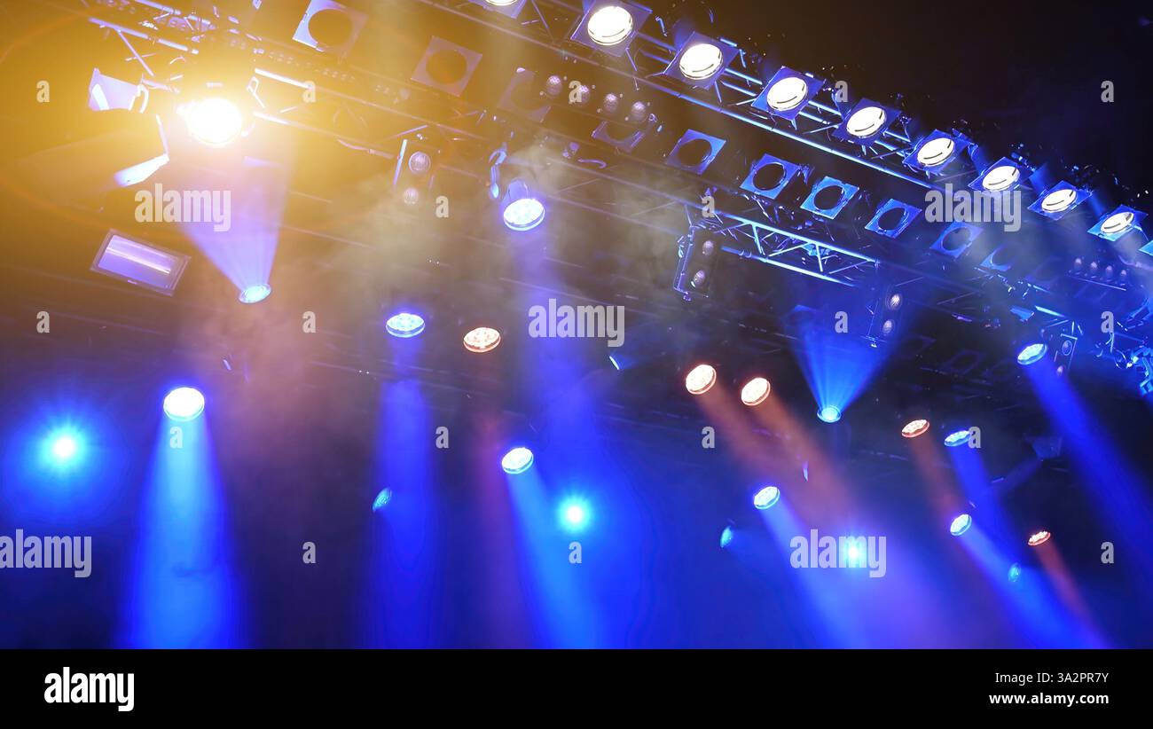 Ceiling spotlights working during hi-res stock photography and images ...