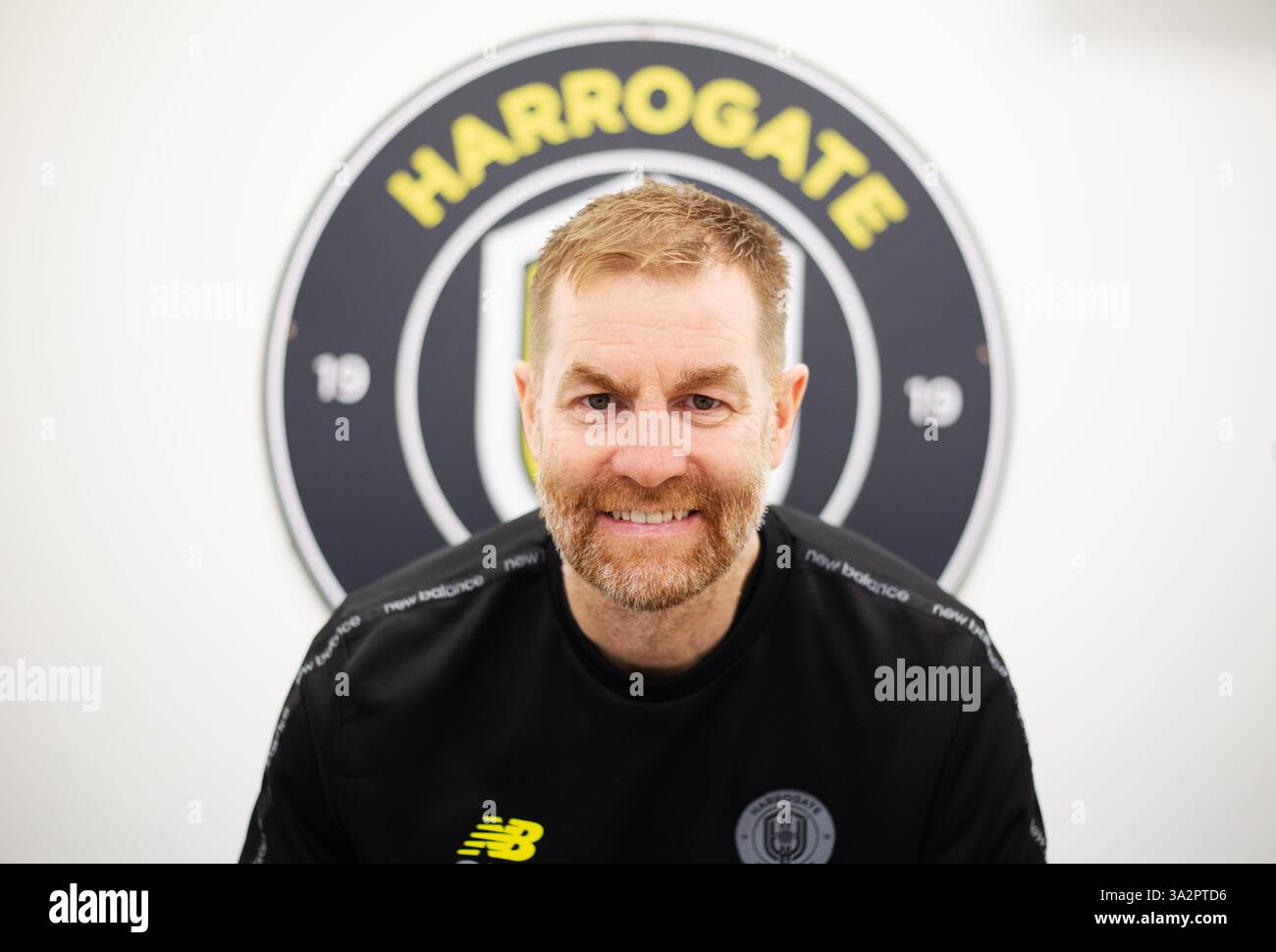 Harrogate Town Football Club manager Simon Weaver at the Rothwell ...
