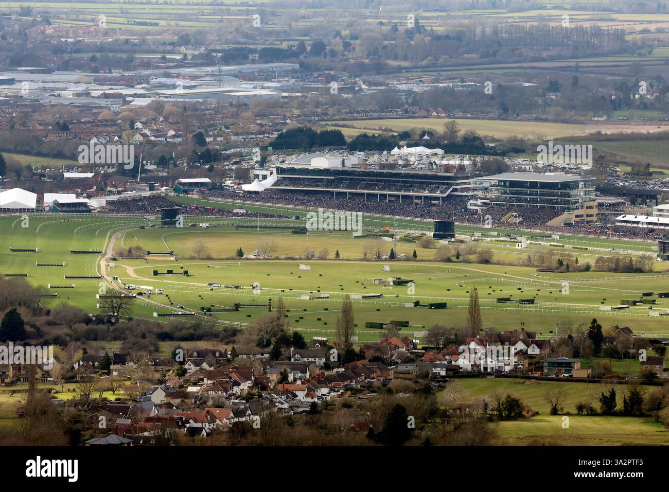 Cheltenham Racecourse during Cheltenham Festival 2025, as seen from ...