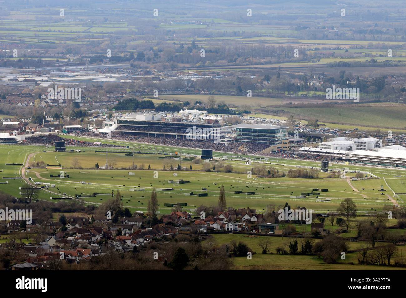 Cheltenham Racecourse during Cheltenham Festival 2025, as seen from ...