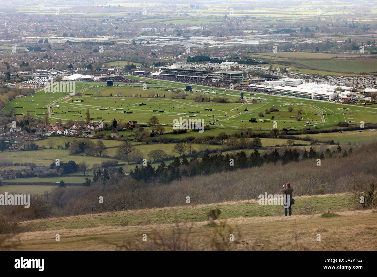 Cheltenham Racecourse during Cheltenham Festival 2025, as seen from ...