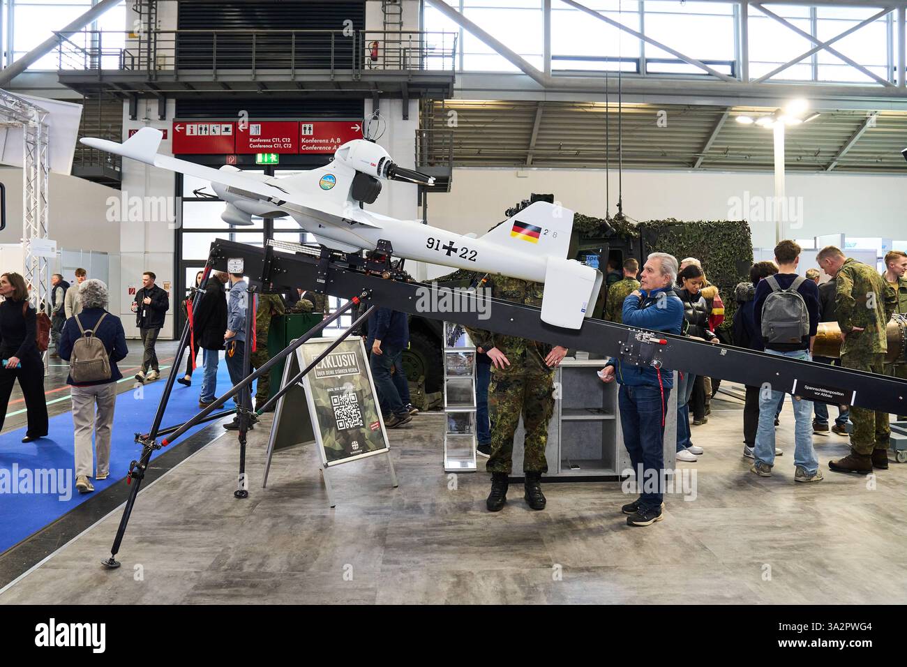 Munich, Bavaria, Germany - March 12, 2025: The LUNA NG drone from ...