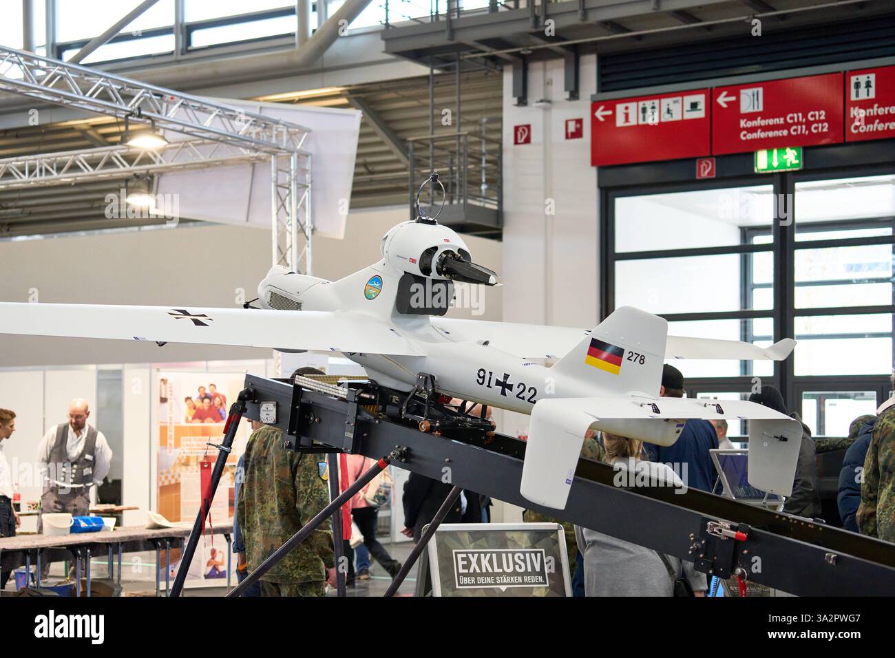 Munich, Bavaria, Germany - March 12, 2025: The LUNA NG drone from ...