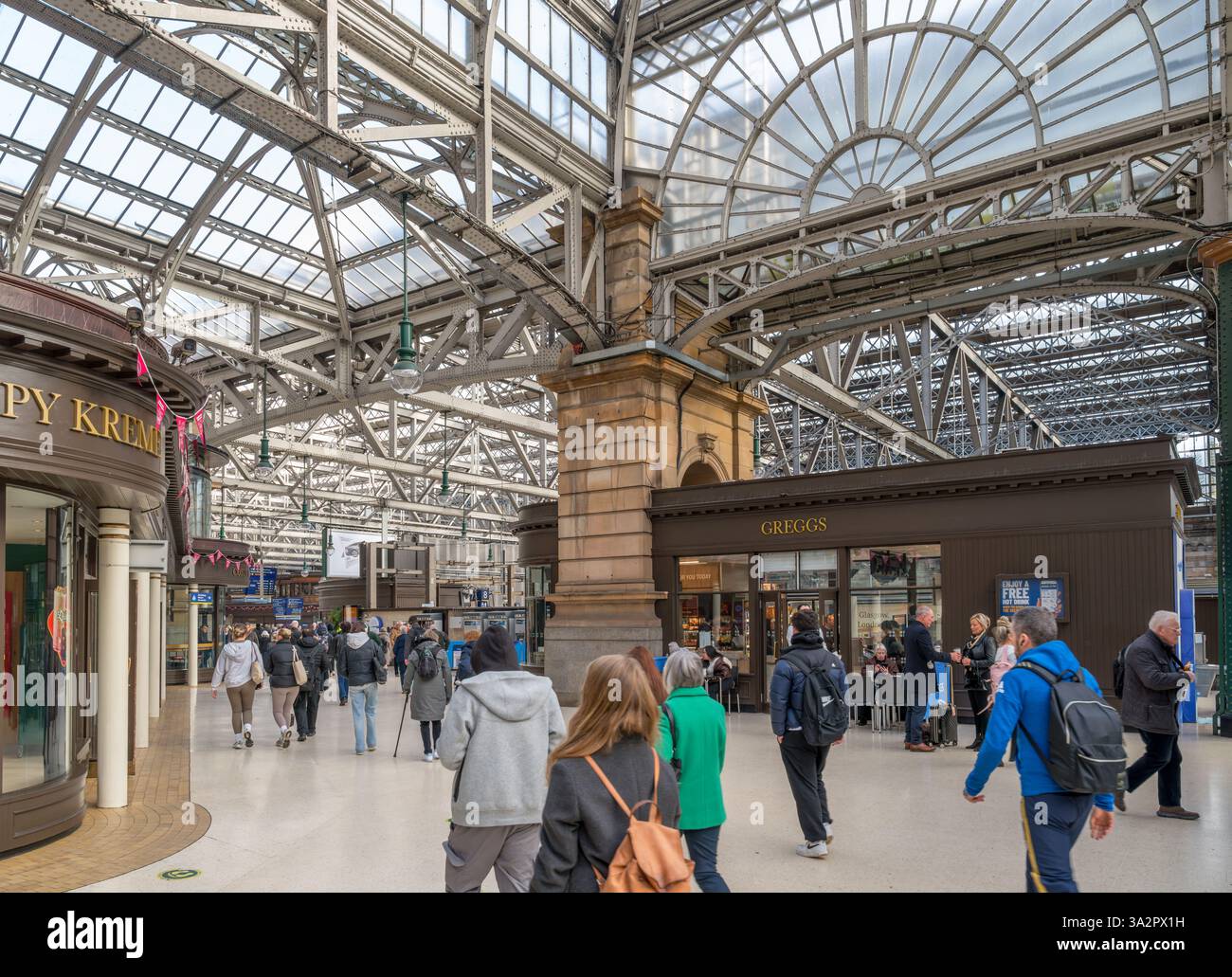 The concourse of Glasgow Central Station, Glasgow, Scotland, UK Stock ...