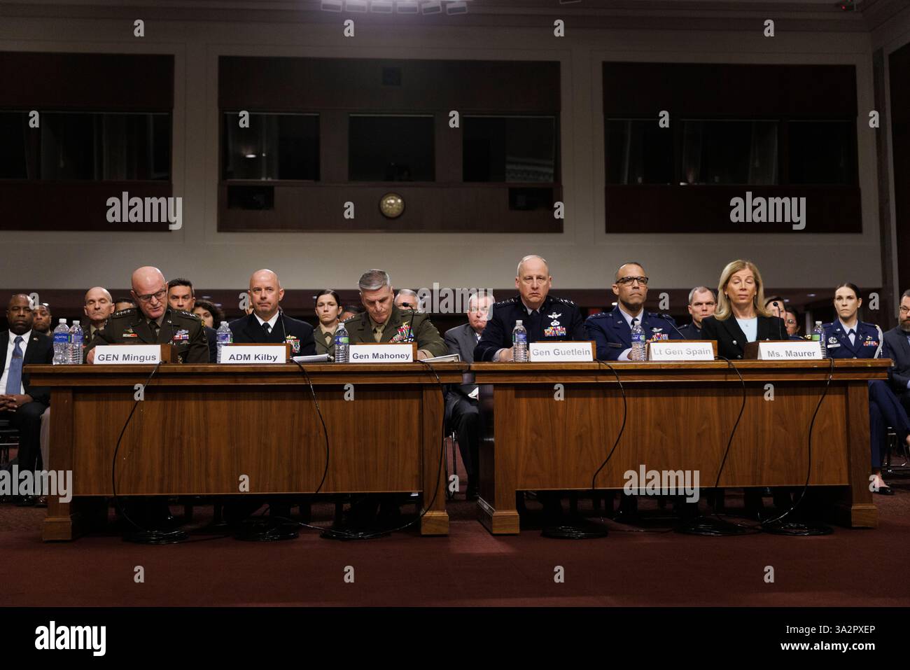 (Left to right) General James J. Mingus, Vice Chief of Staff of the ...